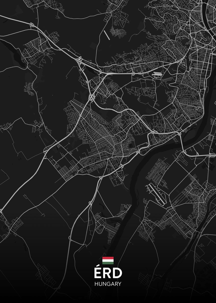 'Erd HU' Poster, picture, metal print, paint by IMR Designs | Displate