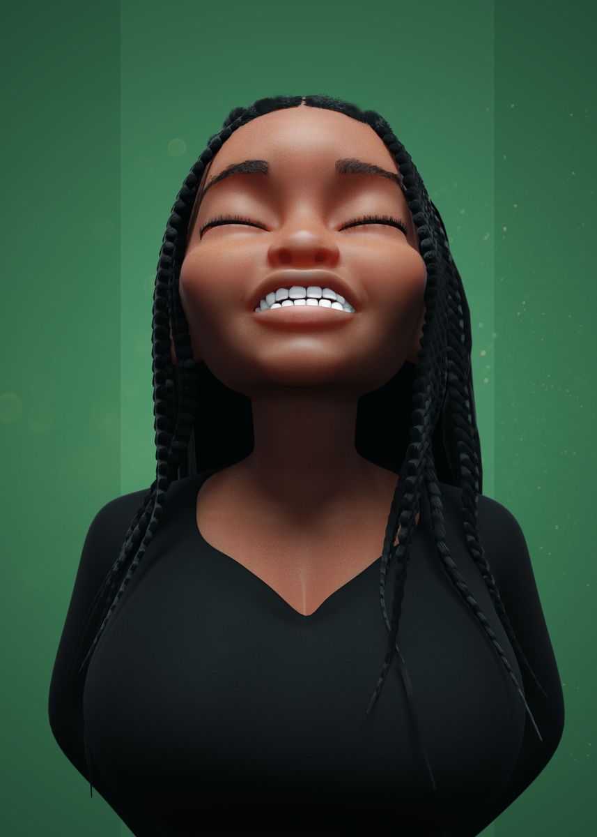 'Abiola ' Poster by Derrick Antwi | Displate