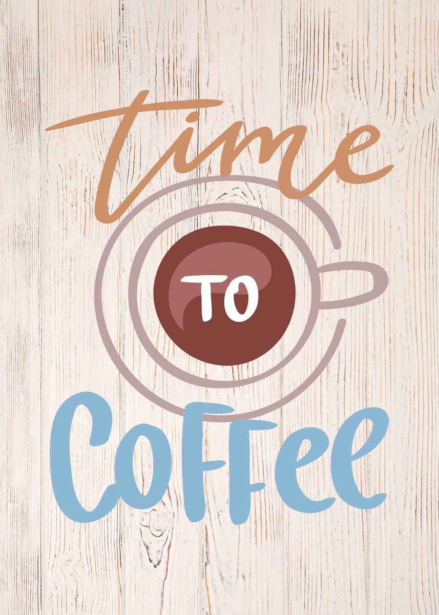 'Time to coffee' Poster, picture, metal print, paint by Amat Faozi ...