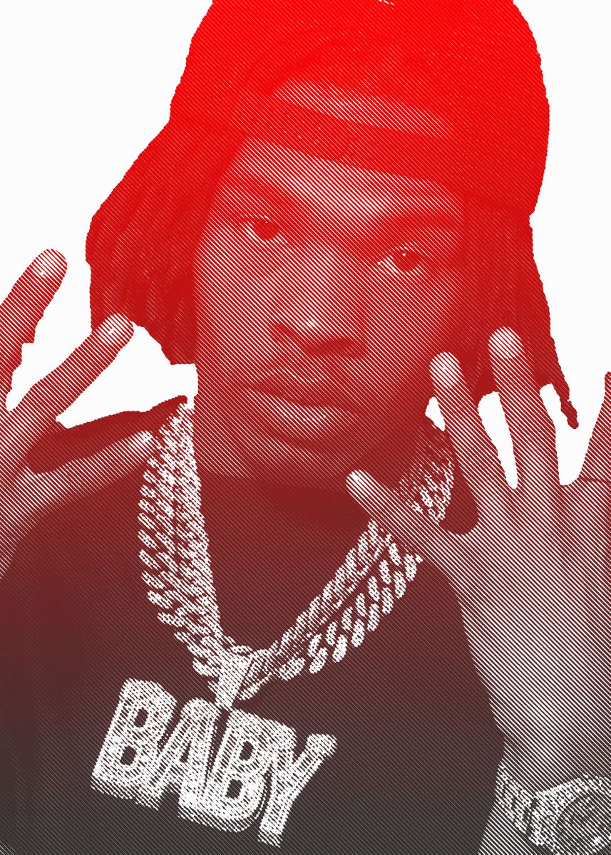 'Lil Baby Rapper' Poster, picture, metal print, paint by Hawysia Leyna ...