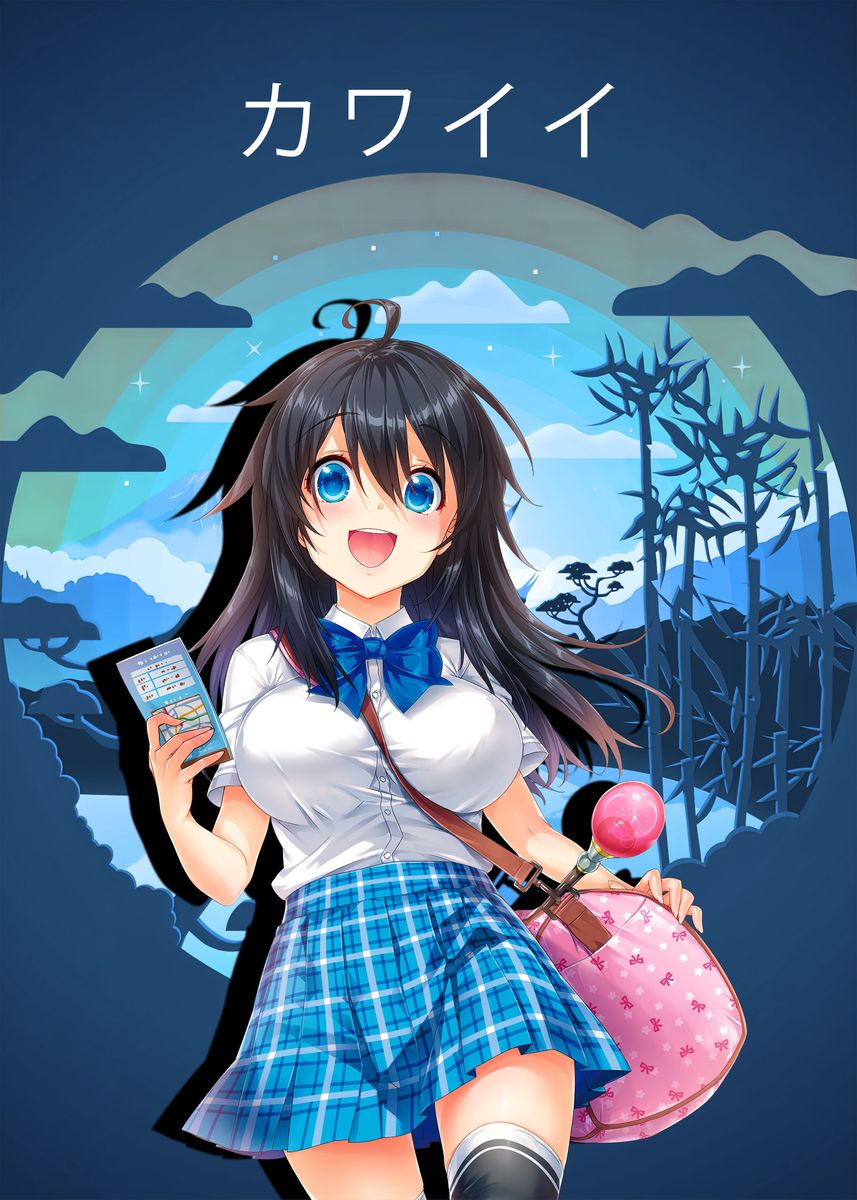 'Cute Girl First Stile' Poster by Barinoff | Displate