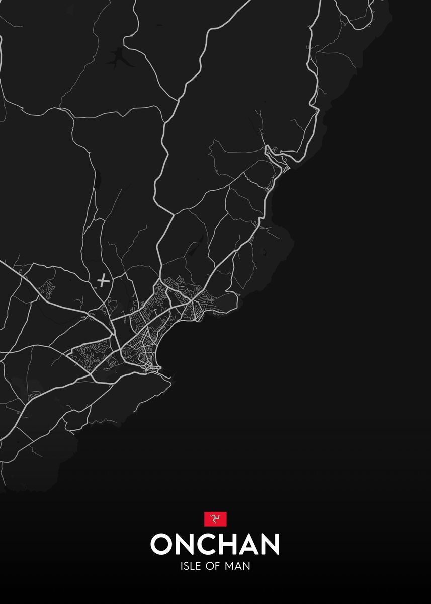 'Onchan IM' Poster, picture, metal print, paint by IMR Designs | Displate