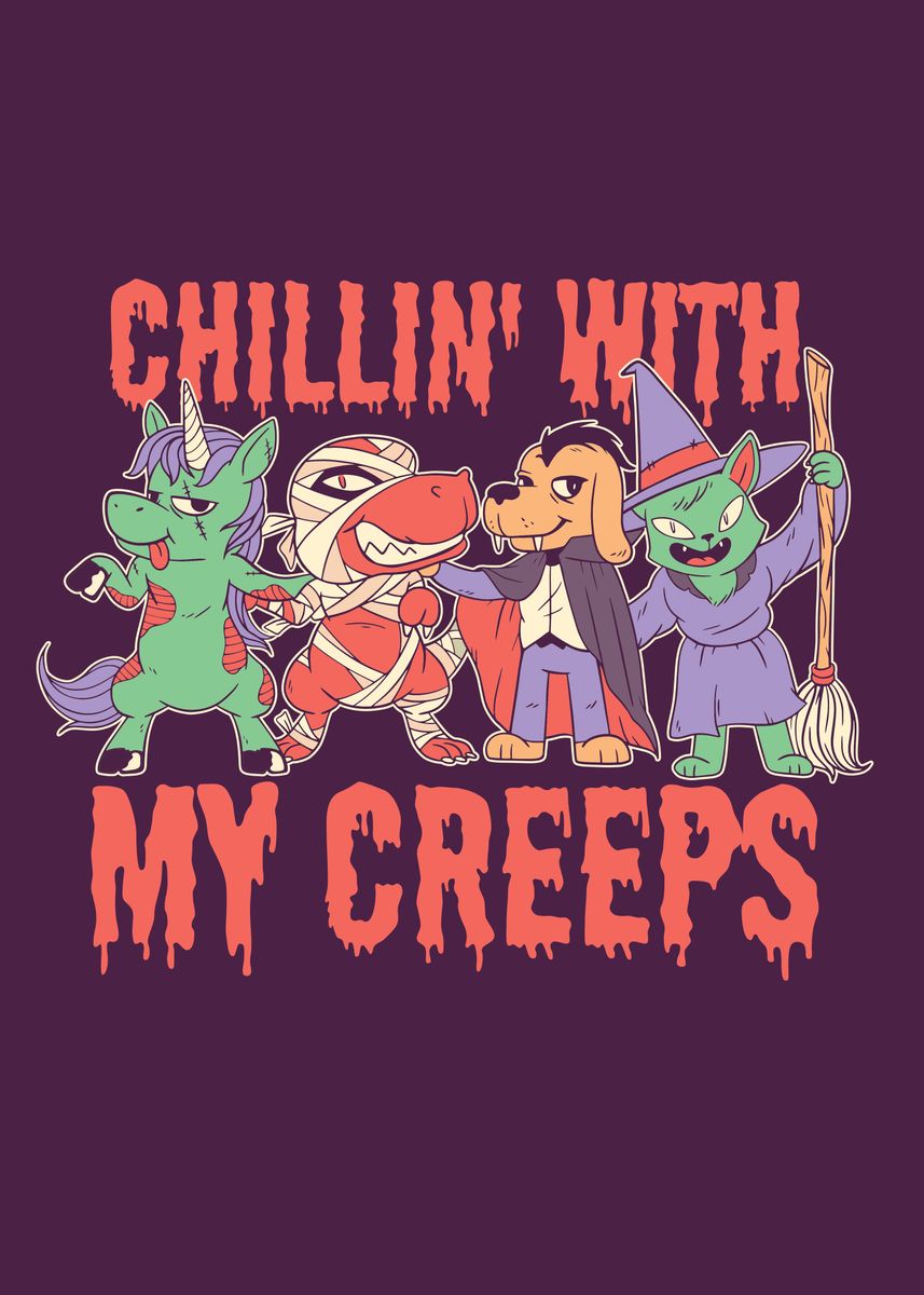 'Family halloween boo ace' Poster, picture, metal print, paint by Simon ...