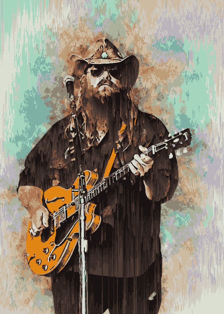 'Chris Stapleton 2' Poster, picture, metal print, paint by Muhammad ...