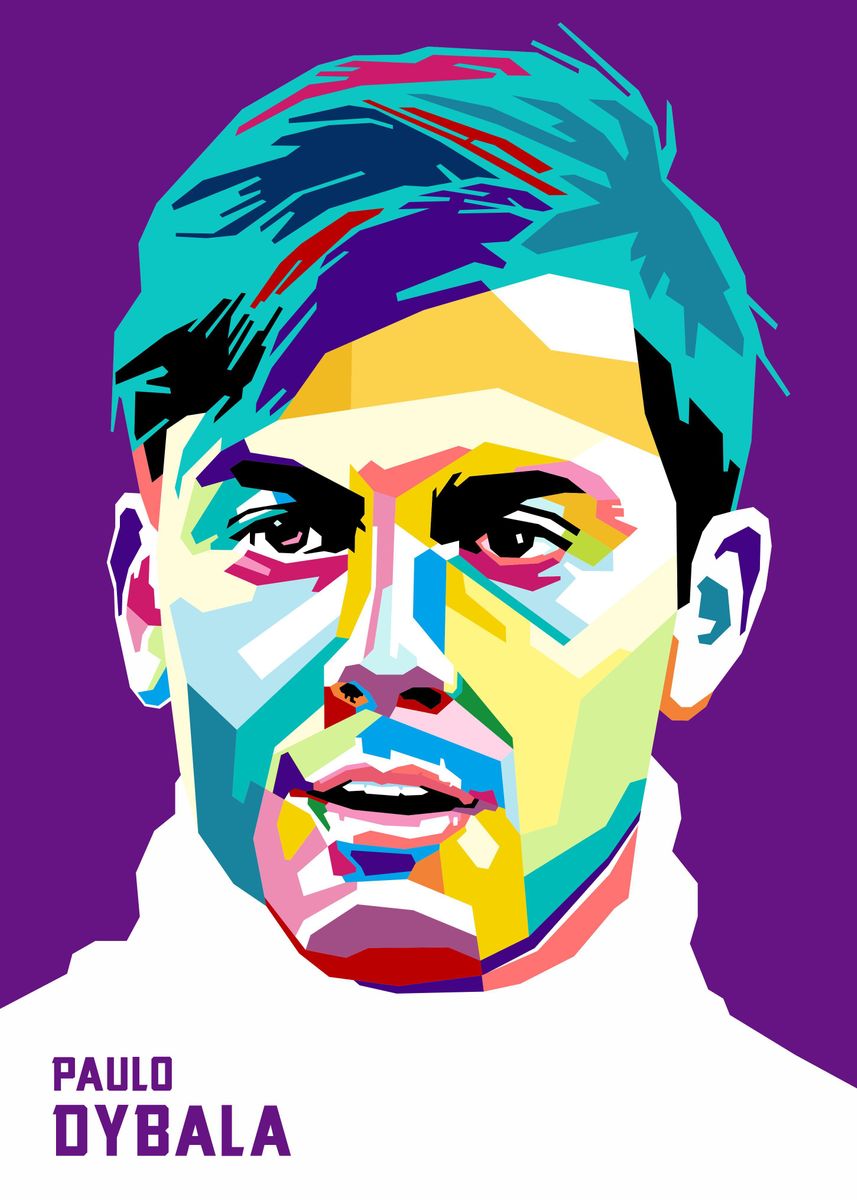 'paulo dybala wpap pop art' Poster by YORHED STUDIO | Displate