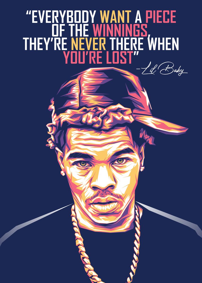 'Lil Baby Rapper Hip Hop' Poster by Lucky Dream | Displate