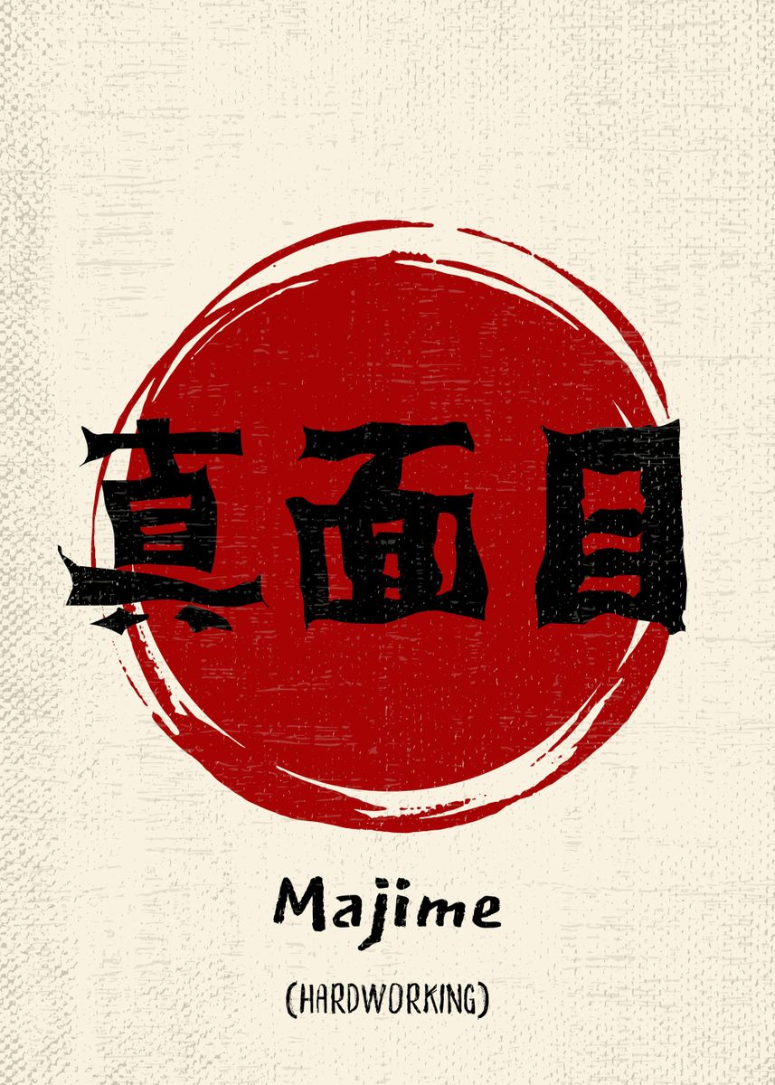 'Japanese Art Text 7' Poster, picture, metal print, paint by Simon ...