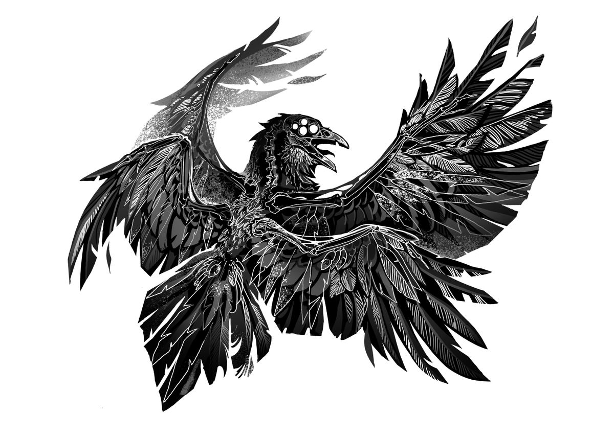 'Undead raven' Poster by Hanna Hetmanchuk | Displate