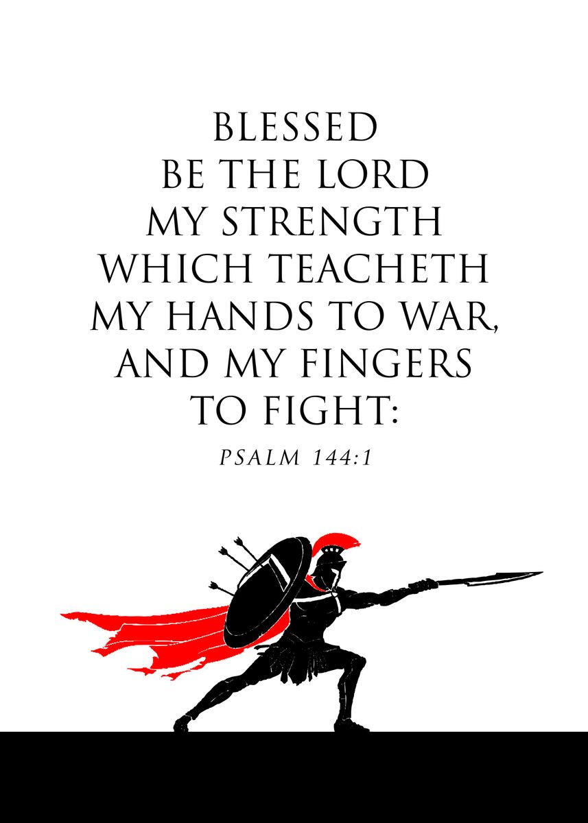 'Psalm 144 1' Poster, picture, metal print, paint by ABConcepts | Displate