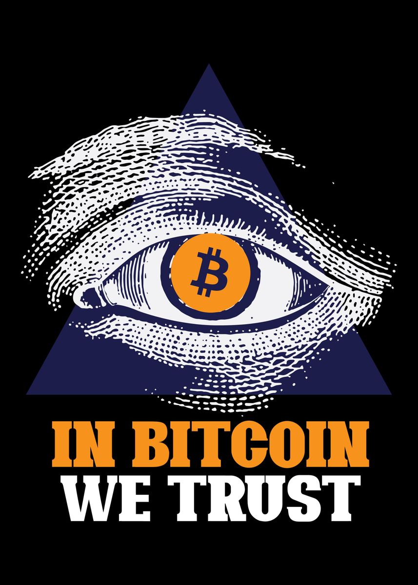 'Funny Bitcoin Crypto' Poster, picture, metal print, paint by ...