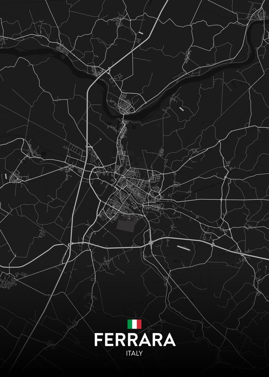 'Ferrara IT' Poster, picture, metal print, paint by IMR Designs | Displate