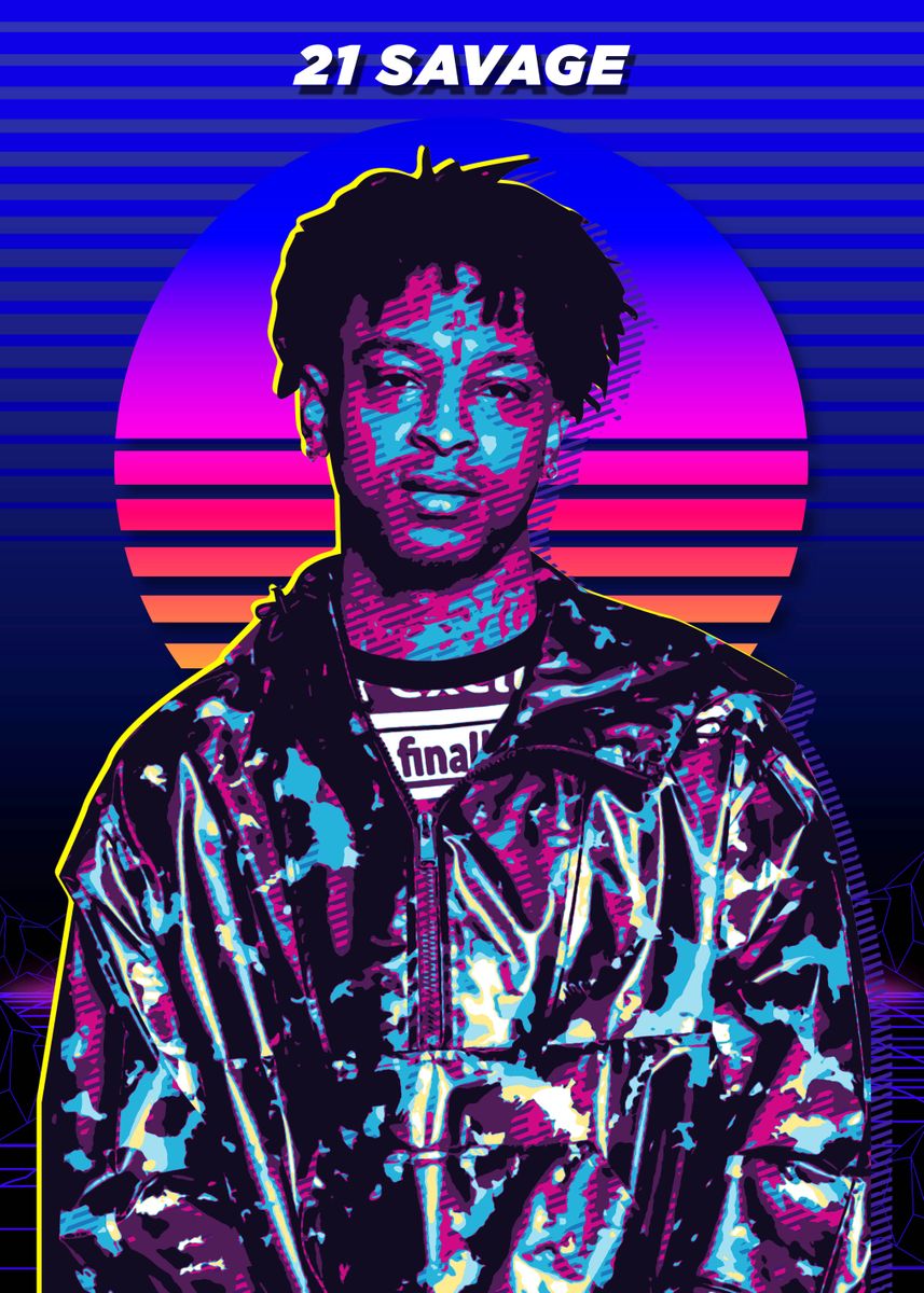 '21 savage' Poster, picture, metal print, paint by Top Collection ...