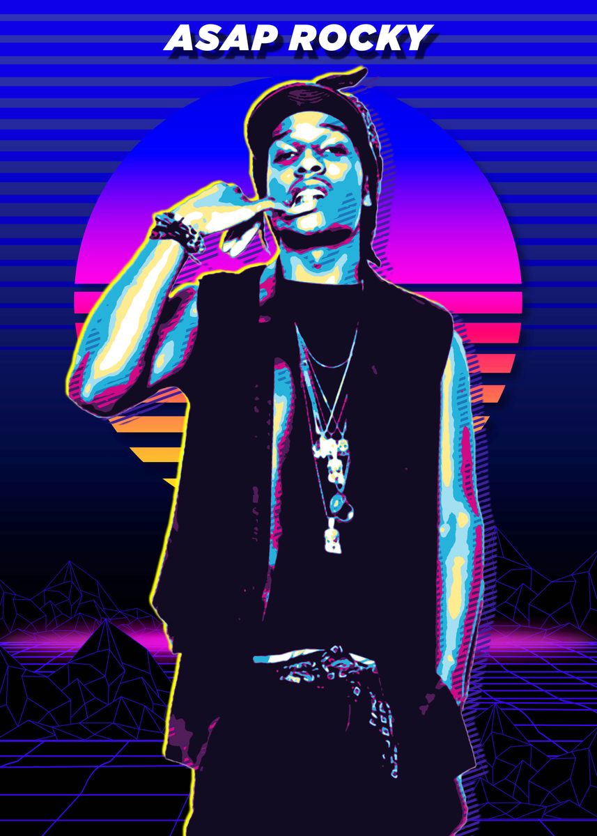 'asap rocky' Poster, picture, metal print, paint by Top Collection ...