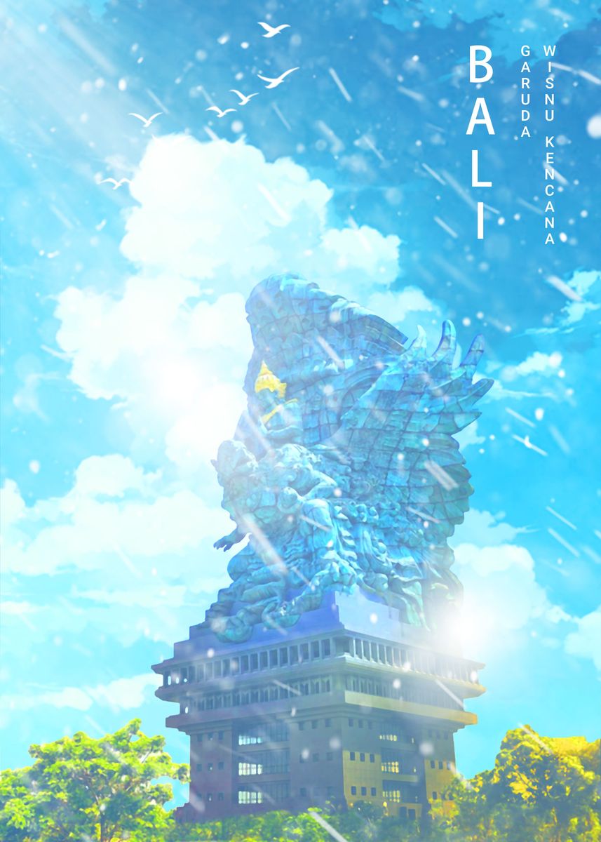 'Garuda Wisnu Kencana' Poster, picture, metal print, paint by ...