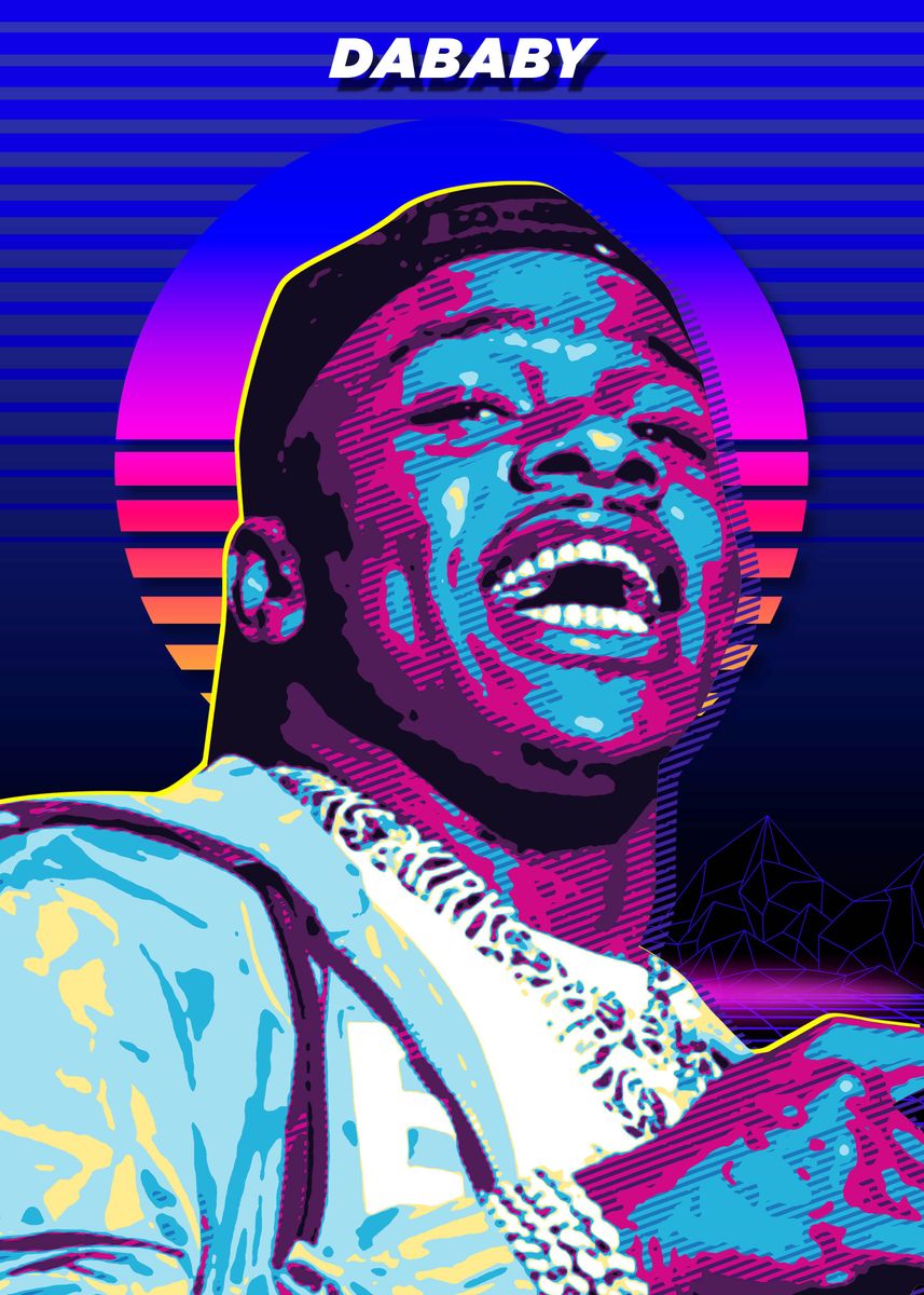 'dababy' Poster, picture, metal print, paint by Top Collection Metalic ...