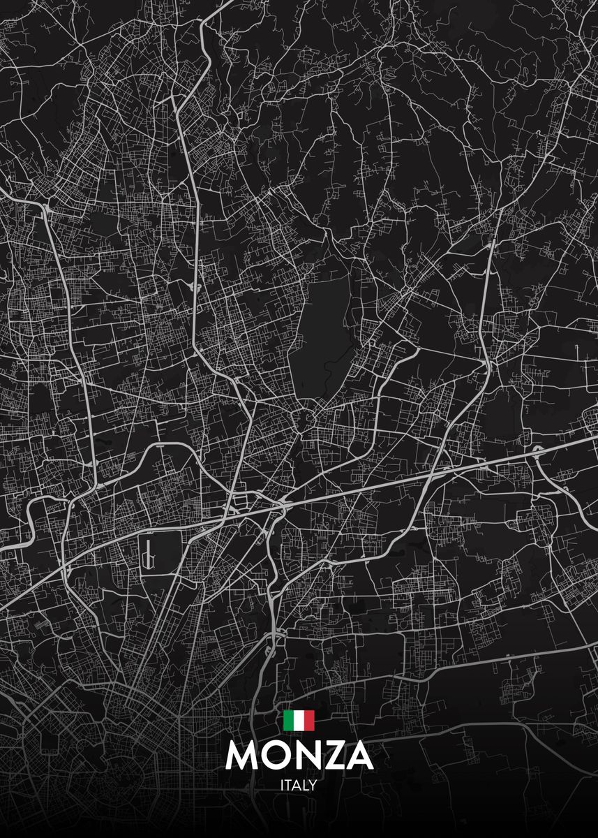 'Monza IT' Poster, picture, metal print, paint by IMR Designs | Displate