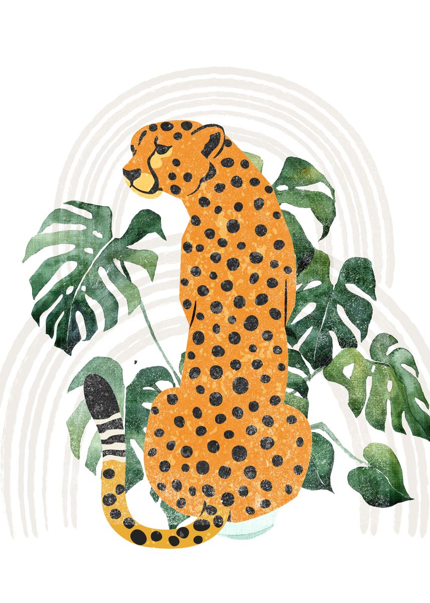 'Leopard Abstract' Poster, picture, metal print, paint by Rebecca ...