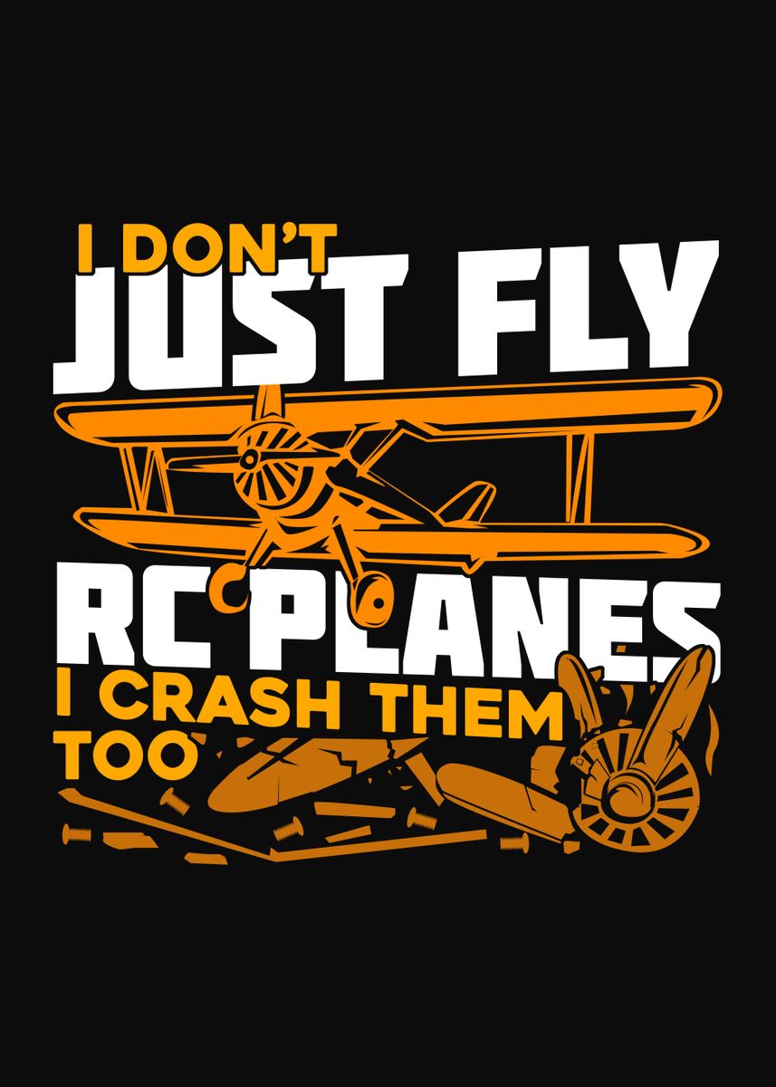 'RC Plane Model Airplane' Poster, picture, metal print, paint by Marcel ...