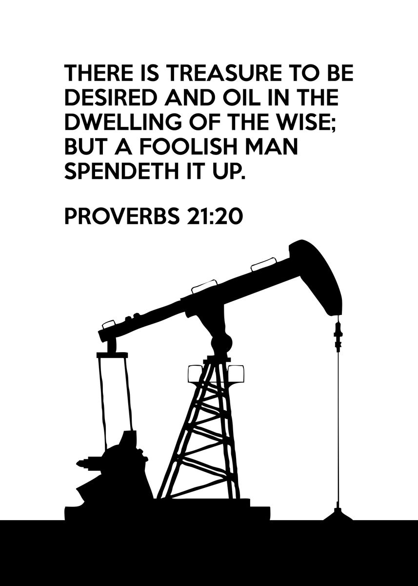 'Proverbs 21 20' Poster by ABConcepts | Displate