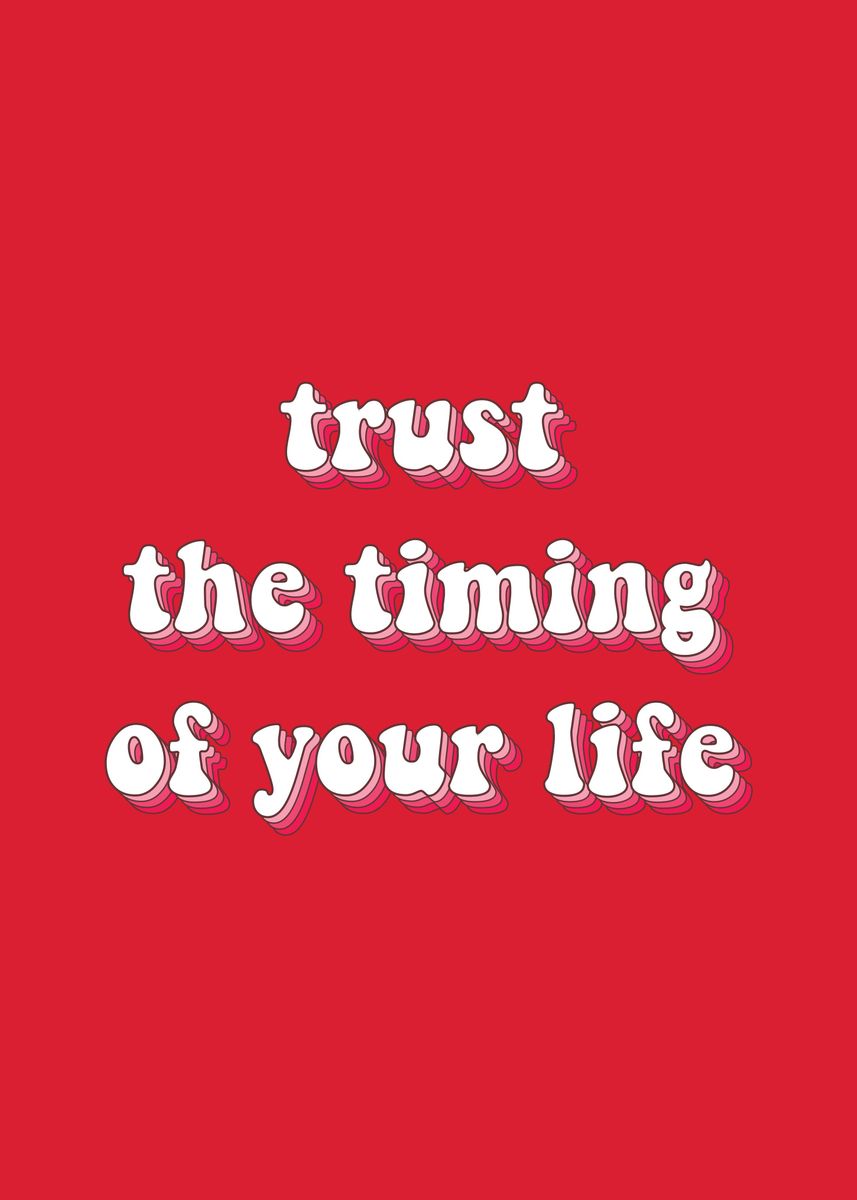 'Red Inspirational Poster' Poster, picture, metal print, paint by Haus ...