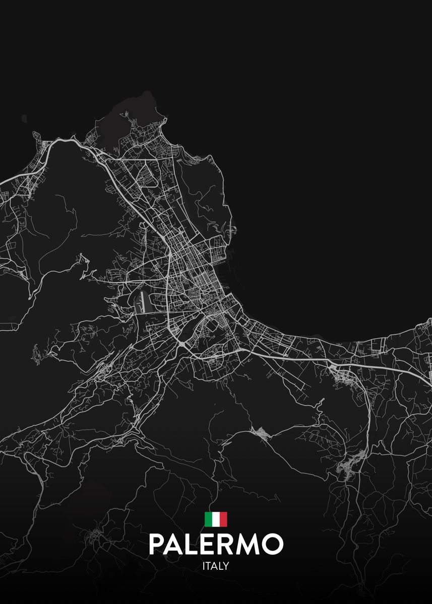 'Palermo IT' Poster, picture, metal print, paint by IMR Designs | Displate