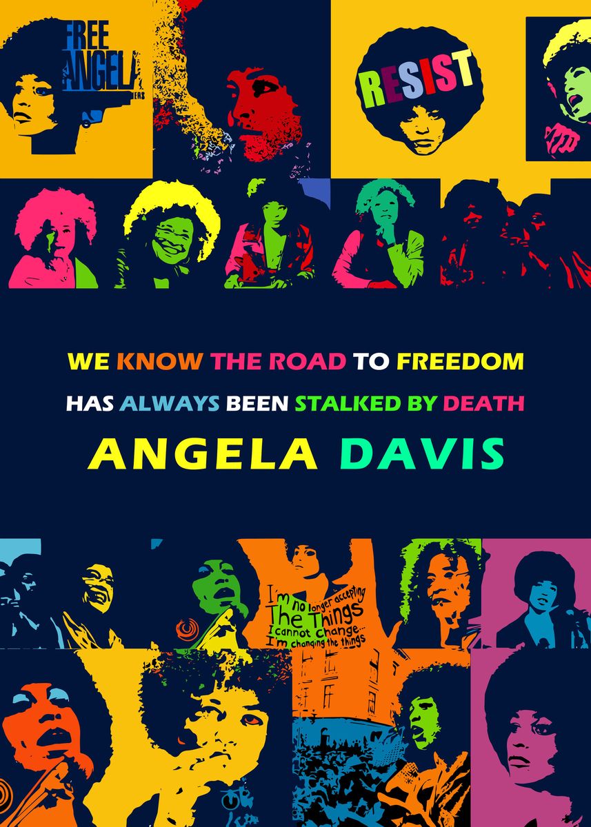 'Angela Davis' Poster by Dinh Thi Oanh | Displate