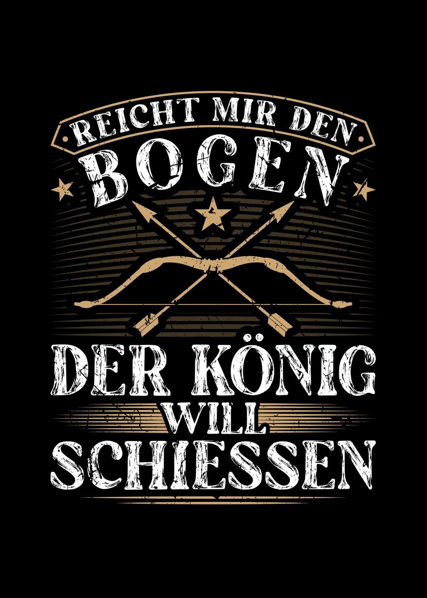 'Bogen Schiessen Bogensport' Poster, picture, metal print, paint by ...