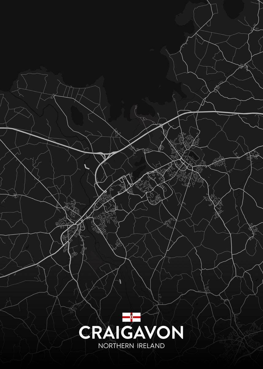 'Craigavon UK' Poster, picture, metal print, paint by IMR Designs ...