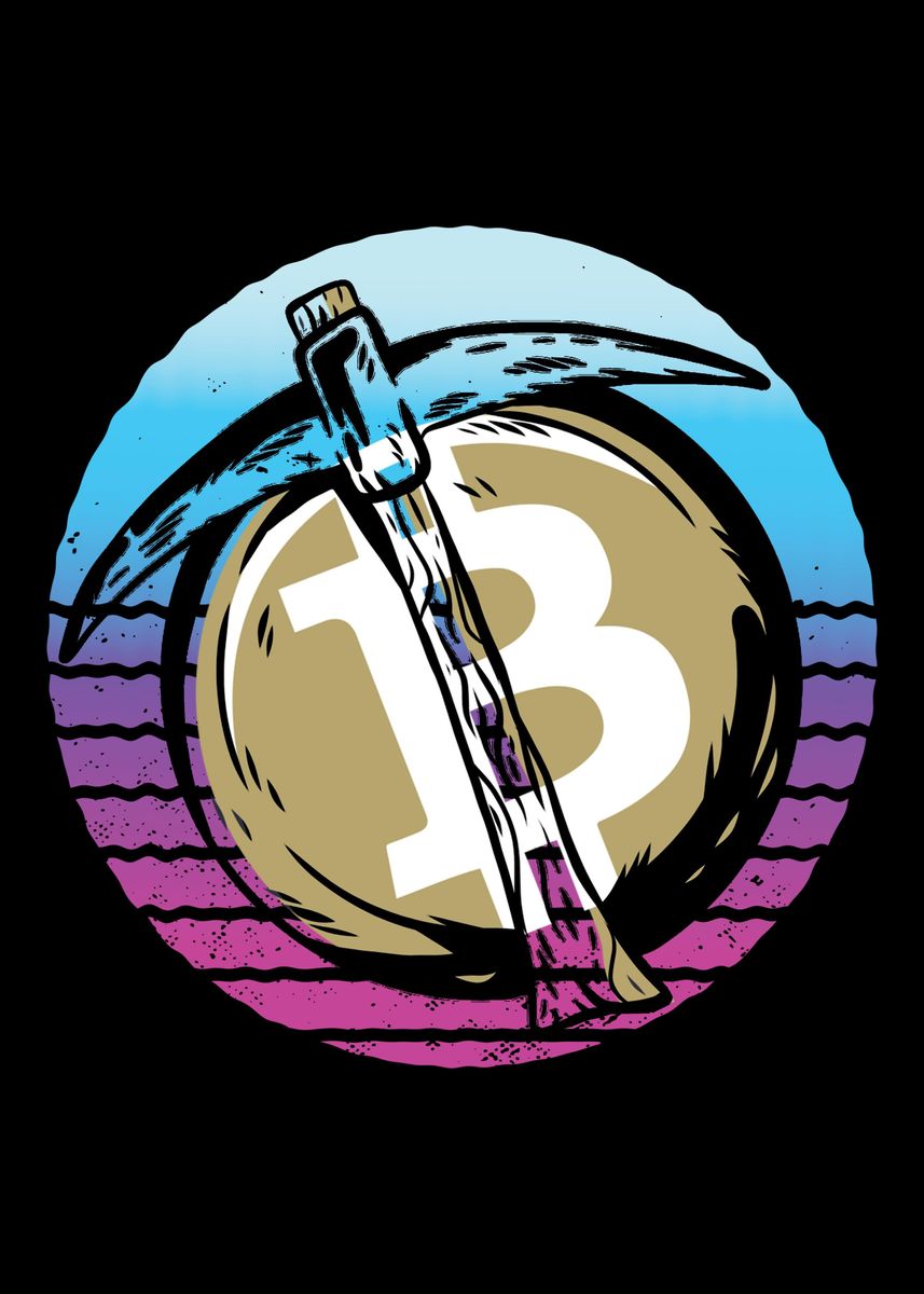 'Funny Bitcoin Crypto' Poster, picture, metal print, paint by ...