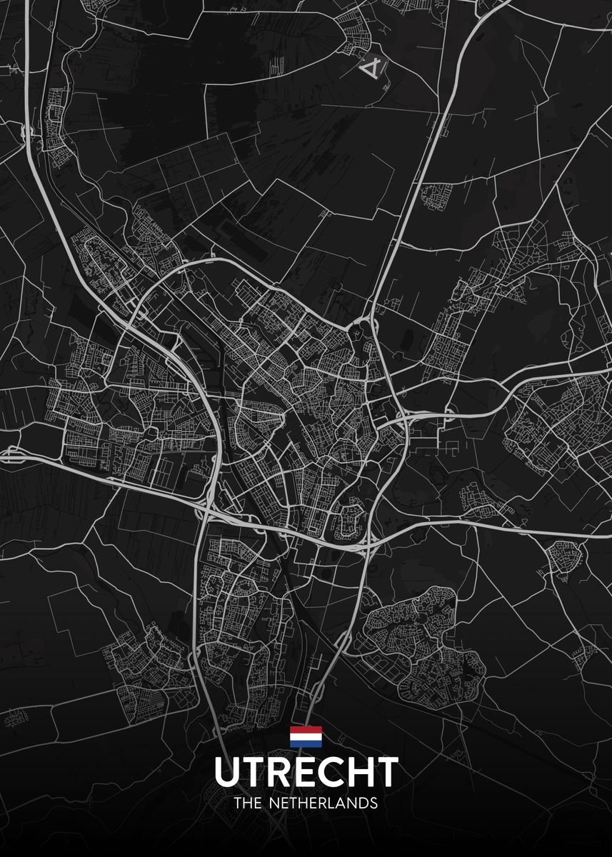 'Utrecht NL' Poster by IMR Designs | Displate