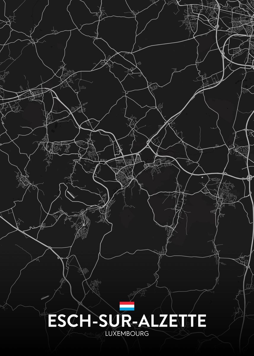 'Esch Sur Alzette LU' Poster, picture, metal print, paint by IMR ...