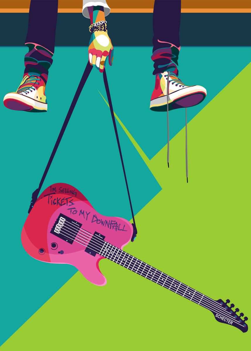 'Machine Gun Kelly' Poster, picture, metal print, paint by Fill Artwork ...