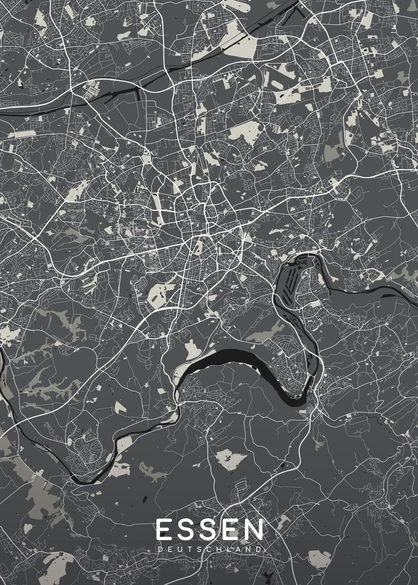 'Essen' Poster by mapsies | Displate