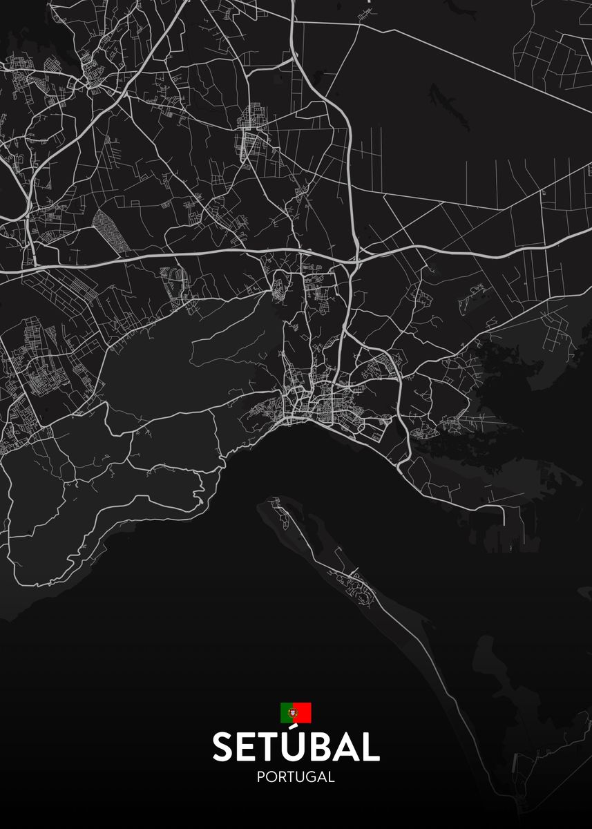 'Setubal PT' Poster, picture, metal print, paint by IMR Designs | Displate