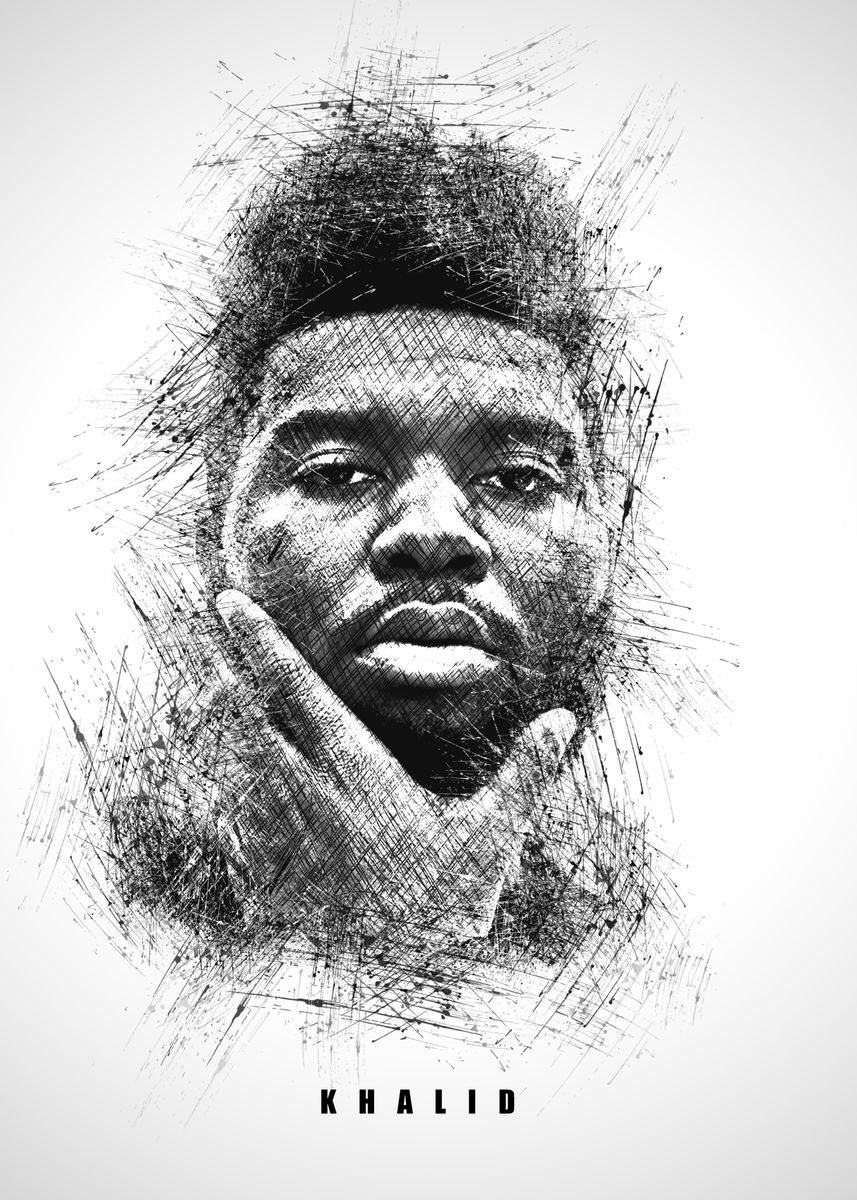 'Khalid' Poster, picture, metal print, paint by Clay Williams | Displate