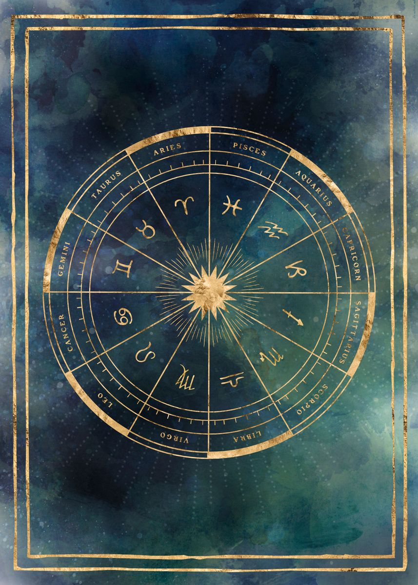 'Vintage Zodiac' Poster by MCAshe Art | Displate