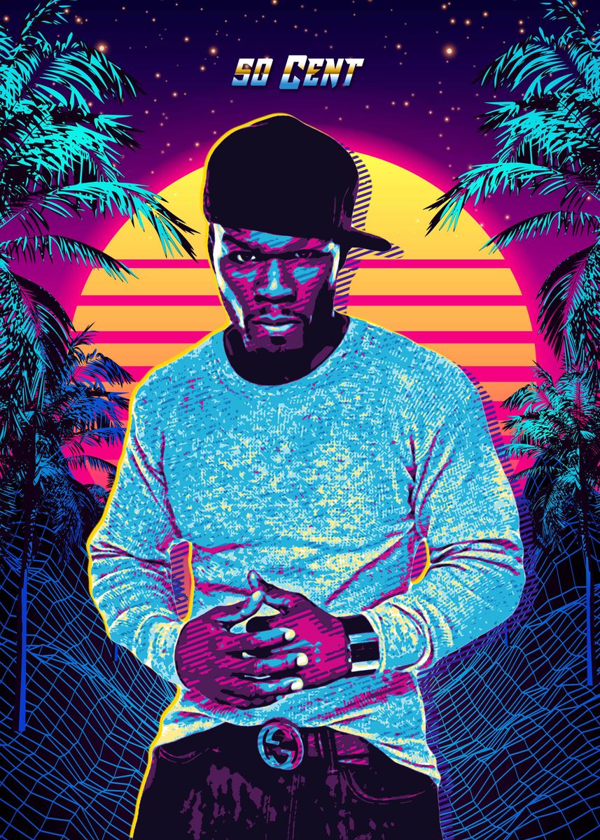 '50 cent' Poster, picture, metal print, paint by Bestselling Music ...