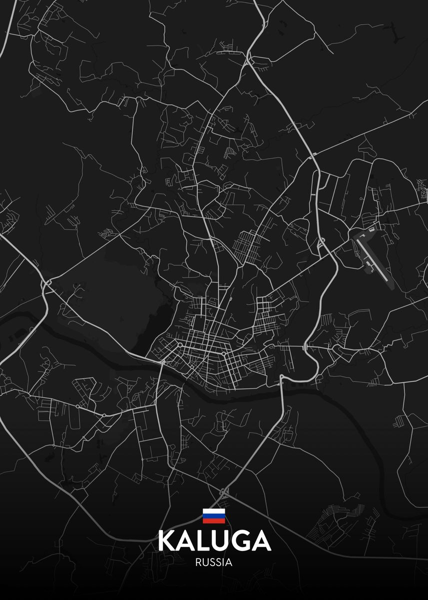 'Kaluga RU' Poster, picture, metal print, paint by IMR Designs | Displate