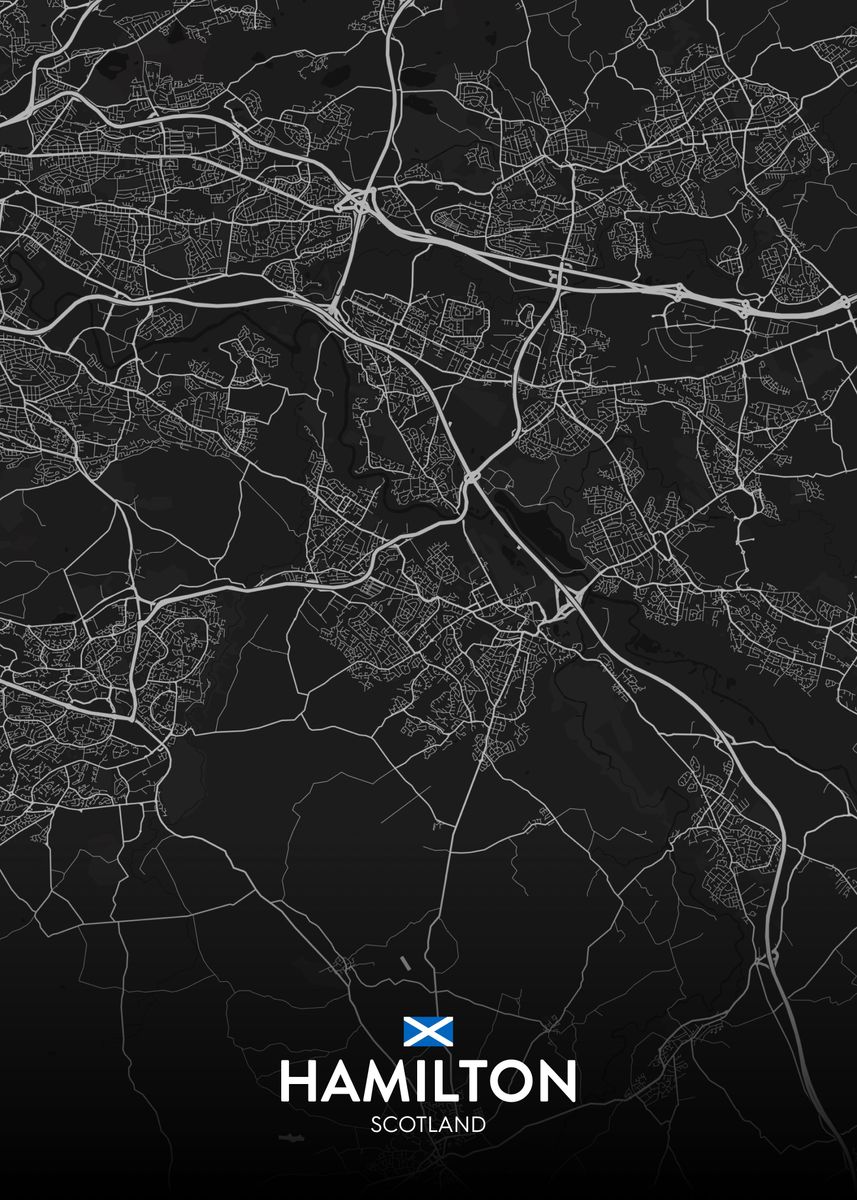 'Hamilton UK' Poster, picture, metal print, paint by IMR Designs | Displate