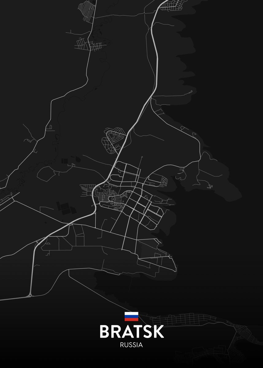 'Bratsk RU' Poster by IMR Designs | Displate