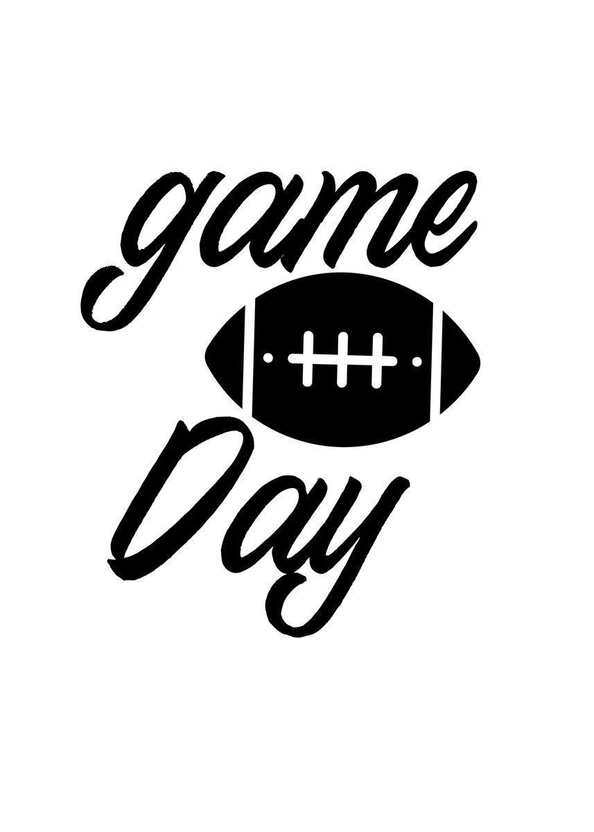'Football Game Day' Poster, picture, metal print, paint by Francois ...