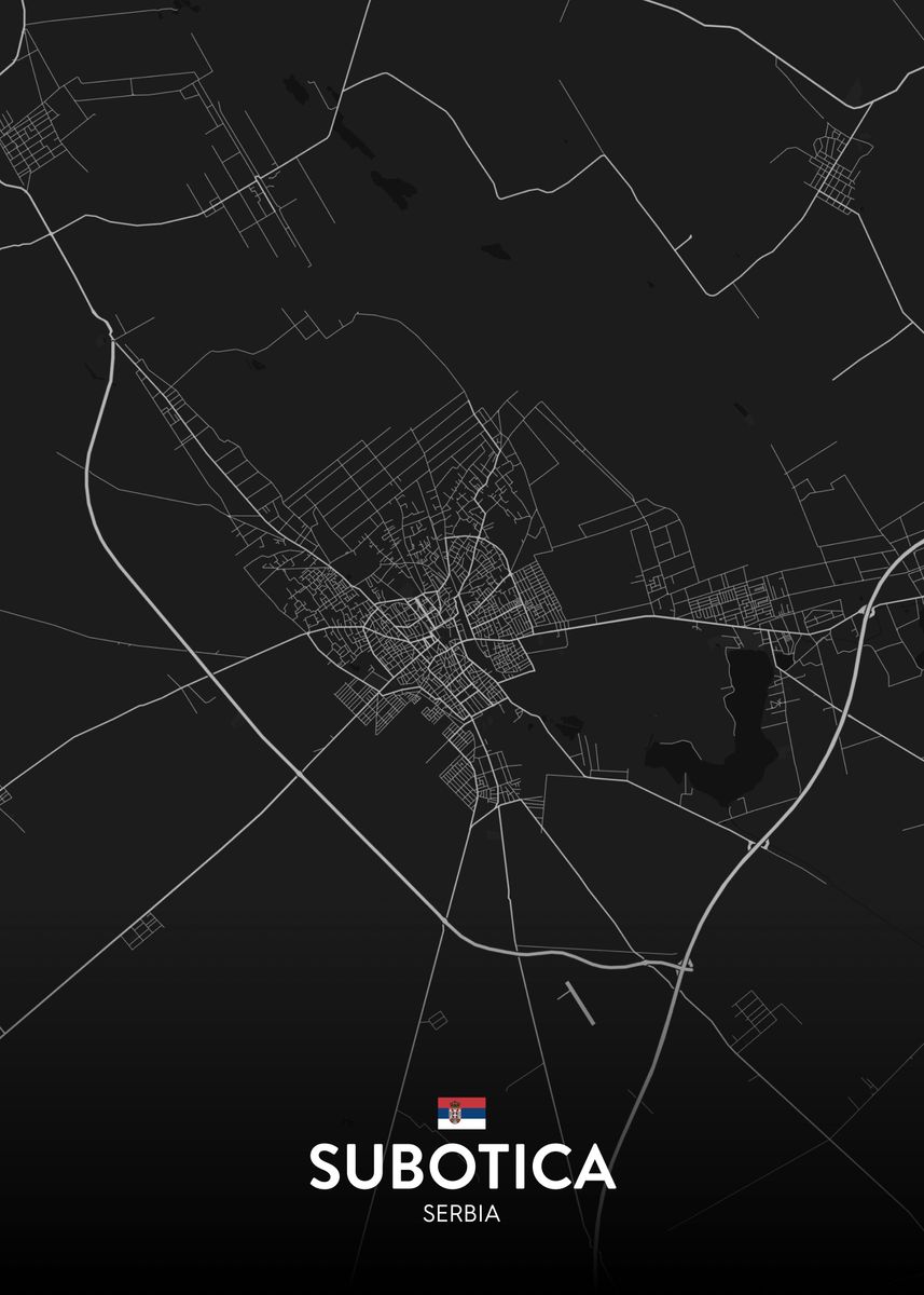 'Subotica RS' Poster, picture, metal print, paint by IMR Designs | Displate