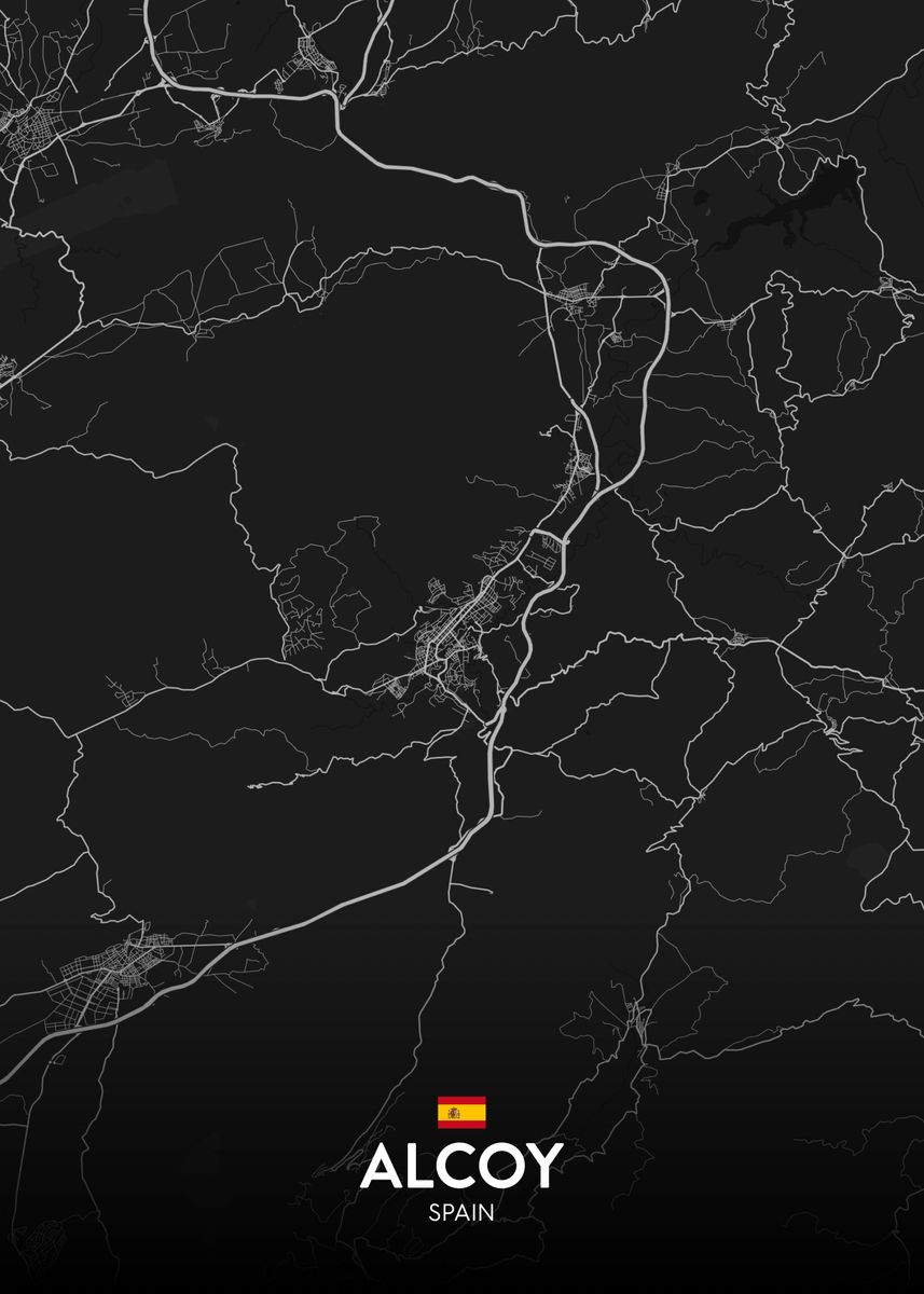 'Alcoy ES' Poster by IMR Designs | Displate