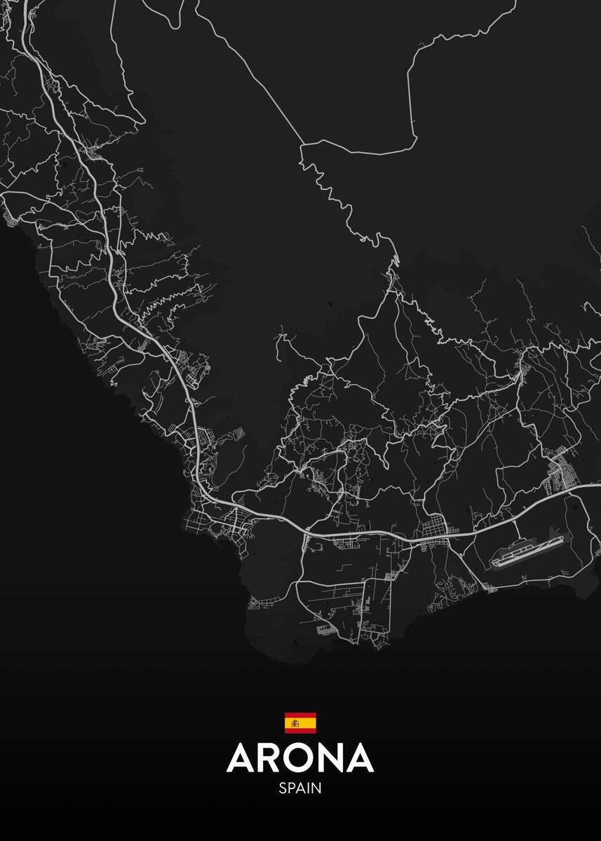 'Arona ES' Poster, picture, metal print, paint by IMR Designs | Displate