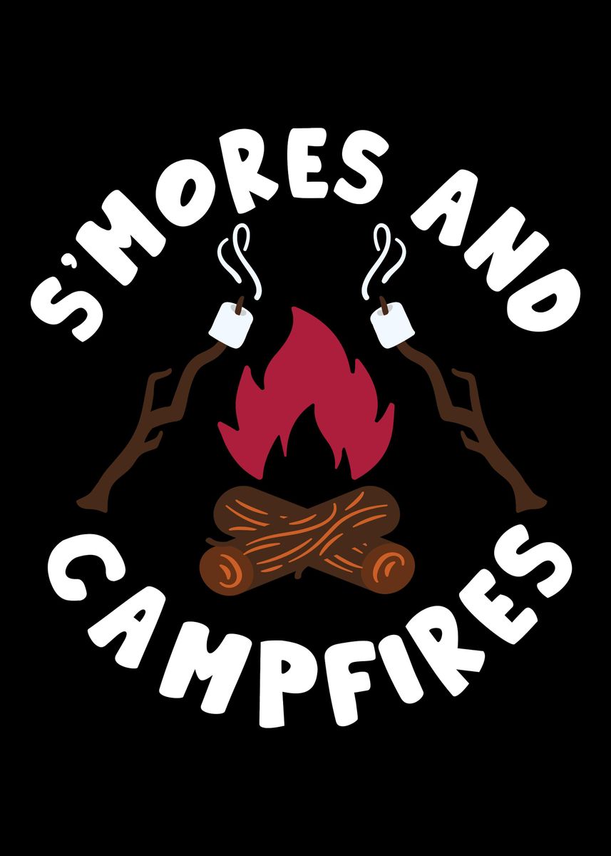 'Camping Smores Smore' Poster, picture, metal print, paint by ...