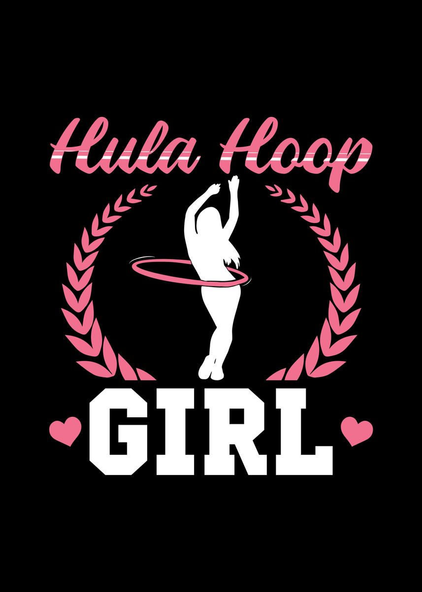 'Hula Hoop Girl Hooping' Poster by TW Design | Displate