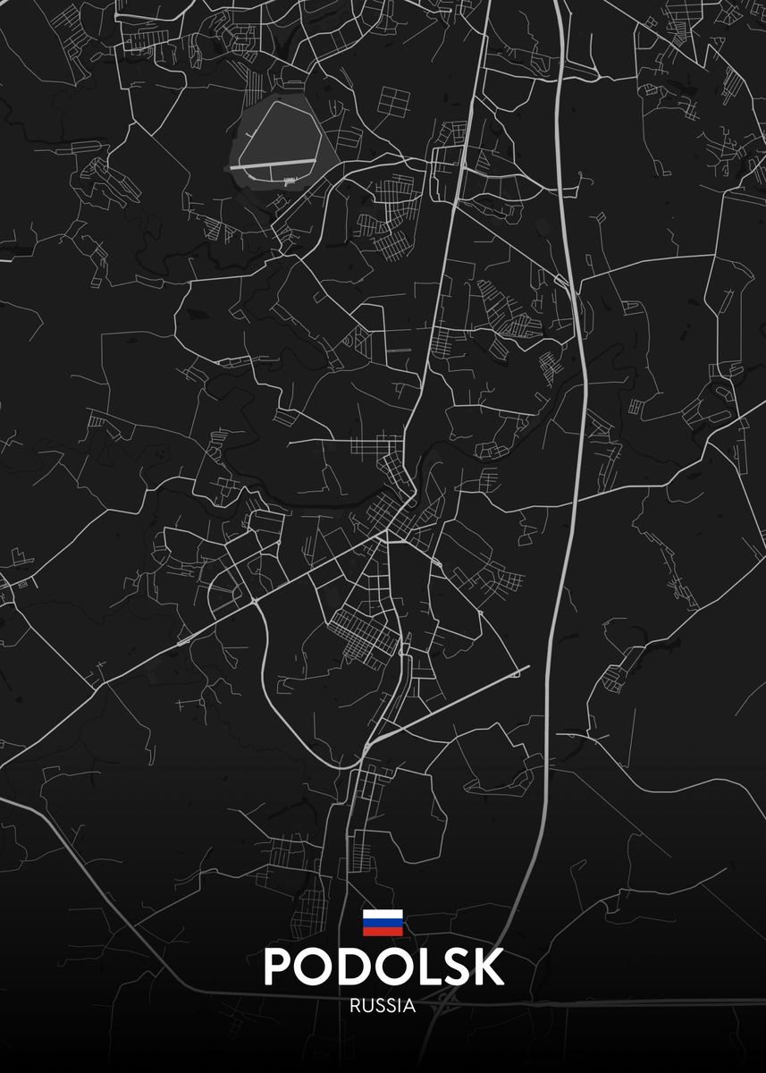 'Podolsk RU' Poster, picture, metal print, paint by IMR Designs | Displate