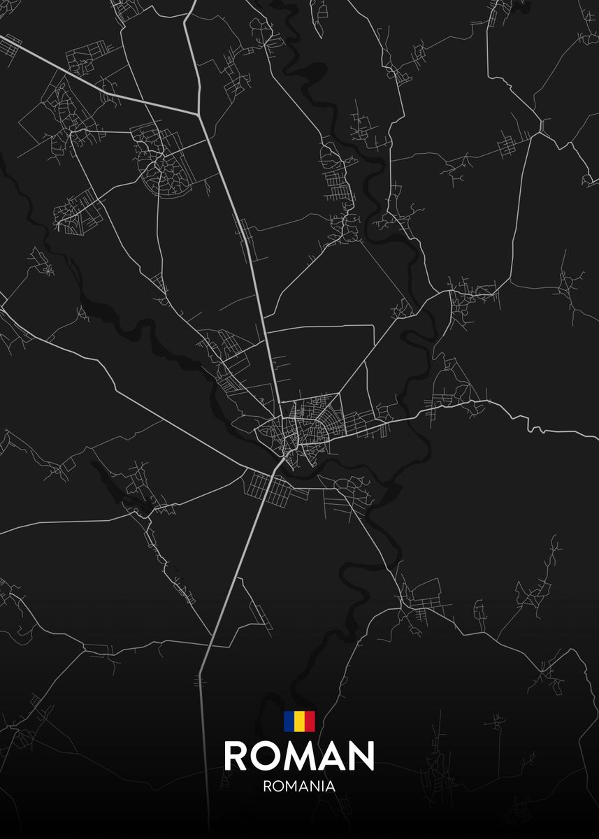 'Roman RO' Poster, picture, metal print, paint by IMR Designs | Displate