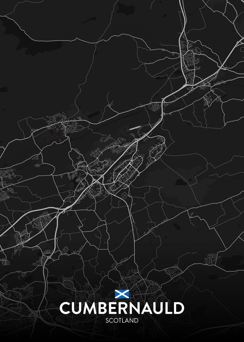 'Cumbernauld UK' Poster, picture, metal print, paint by IMR Designs ...