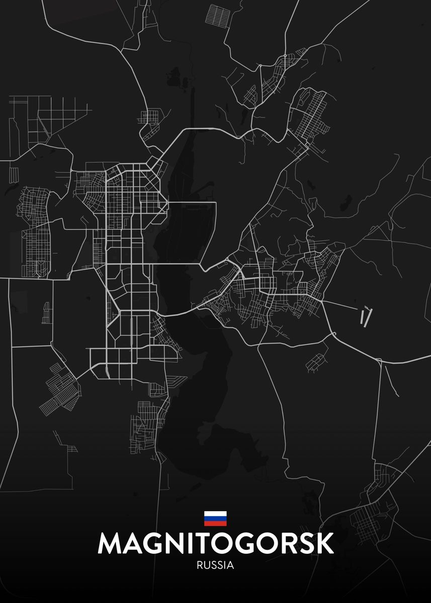 'Magnitogorsk RU' Poster, picture, metal print, paint by IMR Designs ...